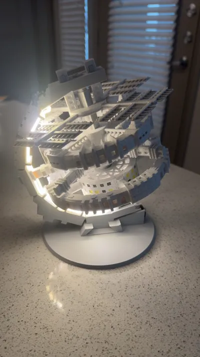 Space City, TuZhu Space Station by Dream Maker MakerWorld: Download Free 3D Models