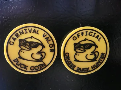 ALL CARNIVAL CRUISE SHIPS, DUCK COINS - Free 3D Print Model - MakerWorld