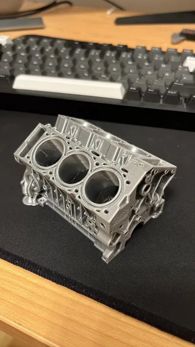 WORKING V6 ENGINE - Free 3D Print Model - MakerWorld