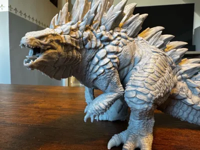 Godzilla, updated legs position and is adorable!! - Free 3D Print Model ...