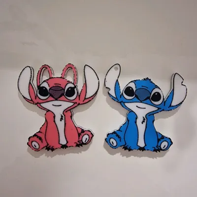 Stitch & Angel by Robynud MakerWorld: Download Free 3D Models
