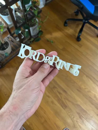 LOTR / Flip Text with The Felllowship by Wantun MakerWorld: Download ...