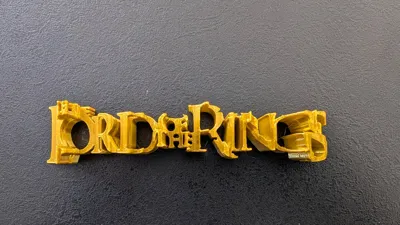 LOTR / Flip Text with The Felllowship by Wantun MakerWorld: Download ...