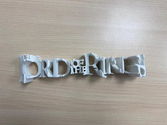 LOTR / Flip Text with The Felllowship - Free 3D Print Model - MakerWorld