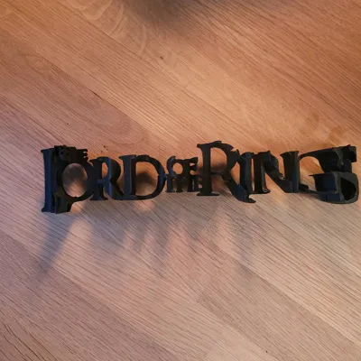 LOTR / Flip Text with The Felllowship - Free 3D Print Model - MakerWorld