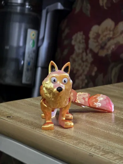 Articulated Wolf Toy - Free 3D Print Model - MakerWorld