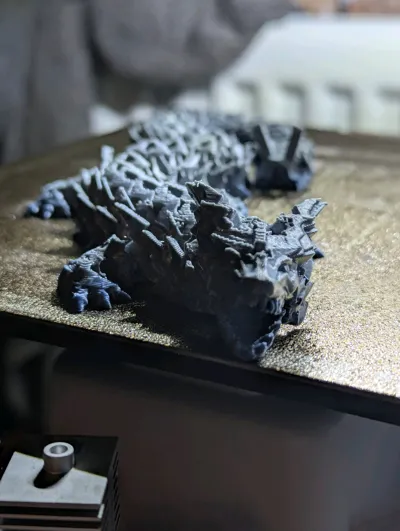 Thunderstrike - Wingless Articulated Dragon by hollowmaker MakerWorld: Download Free 3D Models