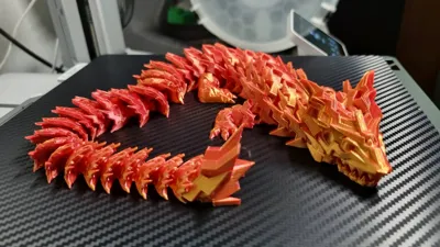 Thunderstrike - Wingless Articulated Dragon by hollowmaker MakerWorld ...