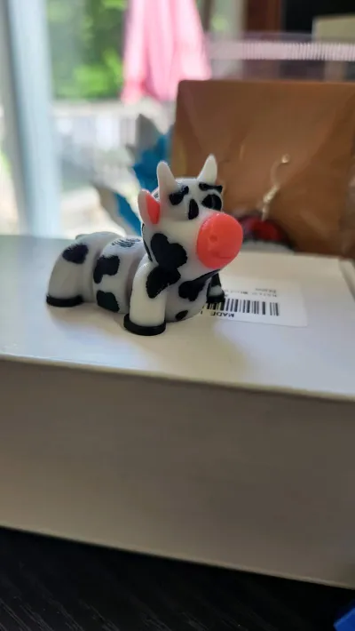 Cute Flexi Cow & (Keychain) ( Mini ) by Print N Play MakerWorld ...