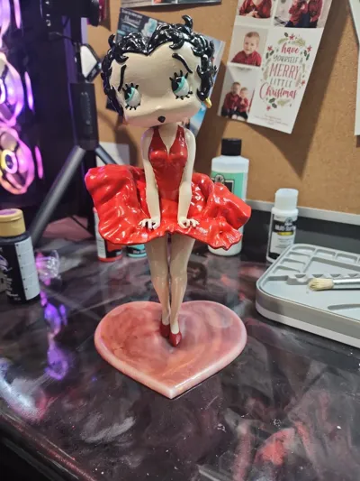 Betty Boop red Dress - Free 3D Print Model - MakerWorld