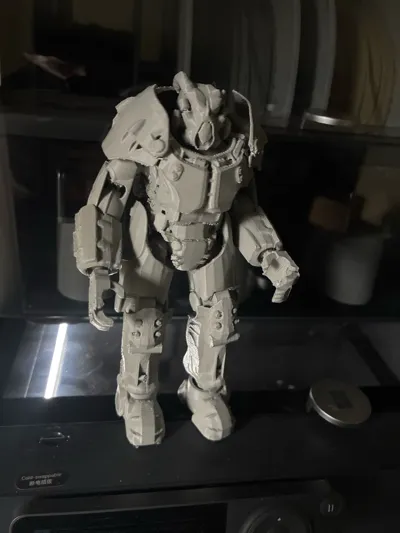Fallout X-01 Power Armor Action Figure Articulated - Free 3D Print ...