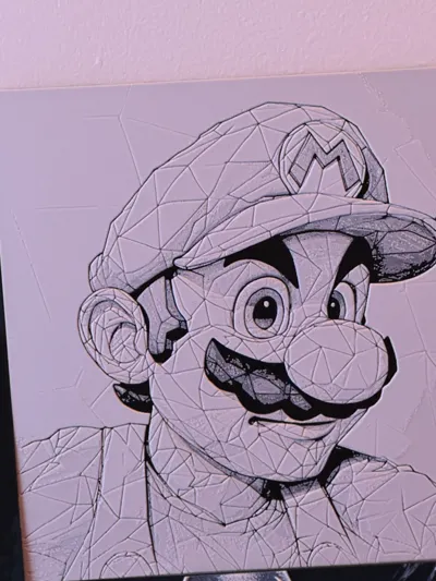 Mario wall art by Madness3D - MakerWorld