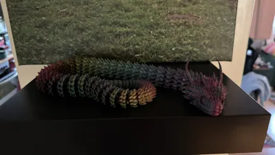 Rune Serpent - Print-in-Place Articulated Version - Year of the Snake ...