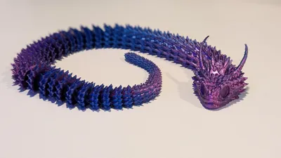 Rune Serpent - Print-in-Place Articulated Version - Year of the Snake ...