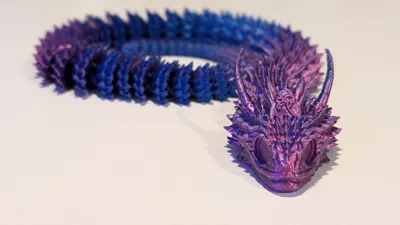 Rune Serpent - Print-in-Place Articulated Version - Year of the Snake ...