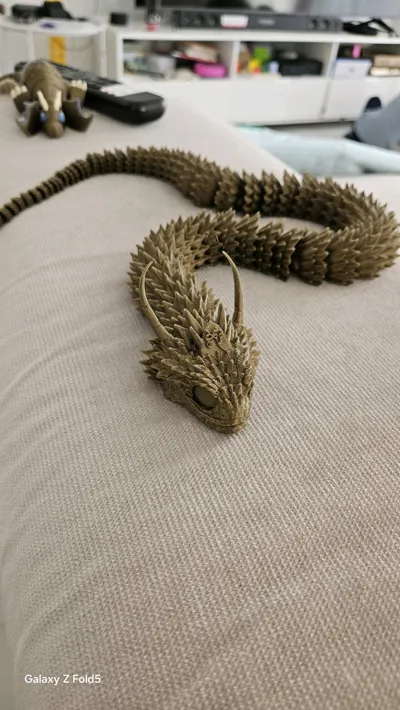 Rune Serpent - Print-in-Place Articulated Version - Year of the Snake ...