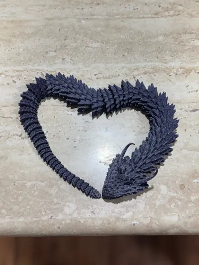 Rune Serpent - Print-in-Place Articulated Version - Year of the Snake ...