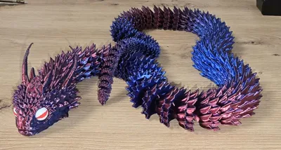 Rune Serpent - Print-in-Place Articulated Version - Year of the Snake ...