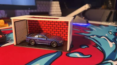 Diorama de garaje Hot Wheels por danshti MakerWorld: Descarga Modelos 3D Gratuitos