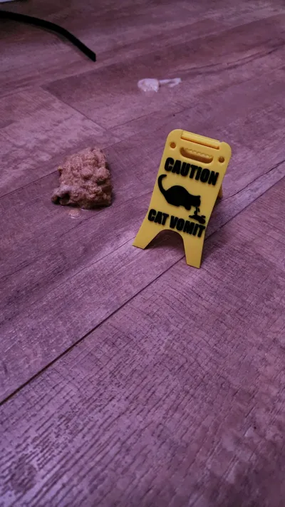 Funny mini Floor Signs (caution, warning) - Free 3D Print Model ...
