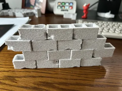 Stackable Miniature Cinder Blocks by KreativWerk MakerWorld: Download ...