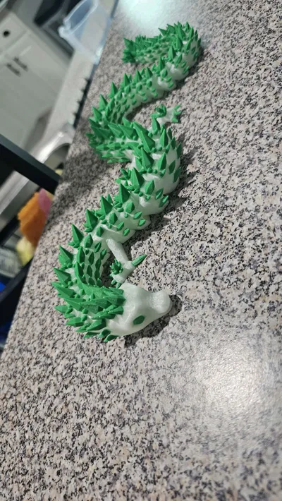 FlexiBuild Crystal Dragon - Free 3D Print Model - MakerWorld