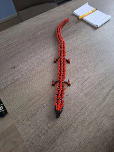 FlexiBuild Crystal Dragon - Free 3D Print Model - MakerWorld