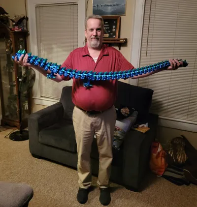 FlexiBuild Crystal Dragon - Free 3D Print Model - MakerWorld