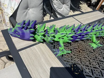 FlexiBuild Crystal Dragon - Free 3D Print Model - MakerWorld