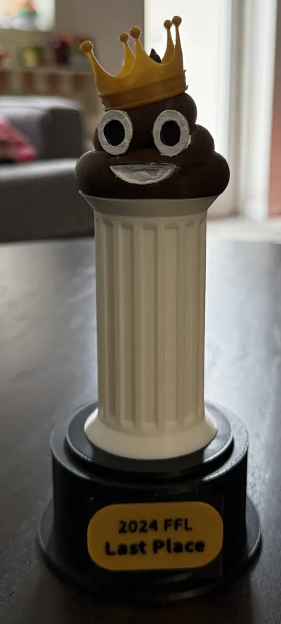 Fantasy Football Loser Trophy - Free 3D Print Model - MakerWorld