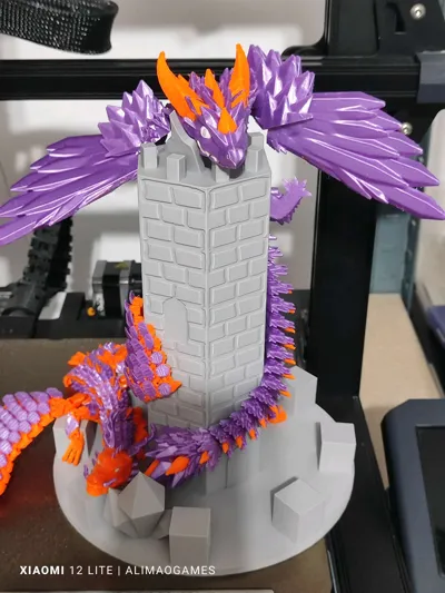 Dragon Tower Display Stand by 3DVisuals MakerWorld: Download Free 3D Models
