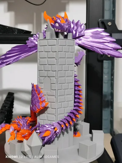 Dragon Tower Display Stand - Free 3D Print Model - MakerWorld