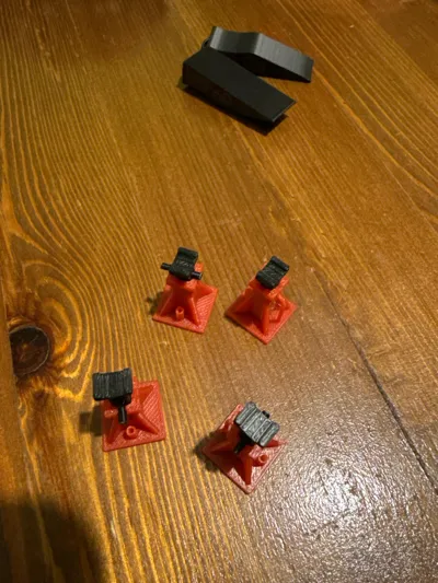 Miniature Heavy Duty Axle Support for diorama 1:18 by Wilhelmus ...