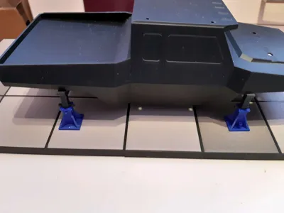 Miniature Heavy Duty Axle Support for diorama 1:18 by Wilhelmus ...