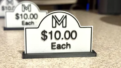 Cute Price Tag Signs Display by Ada & K 3DA MakerWorld: Download Free ...