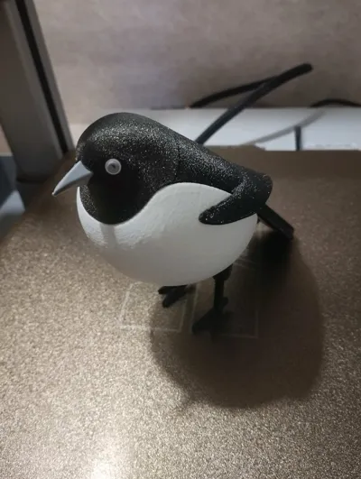 Fluffy Birds - Magpie Lamp by Alchemic Matter MakerWorld: Download Free ...