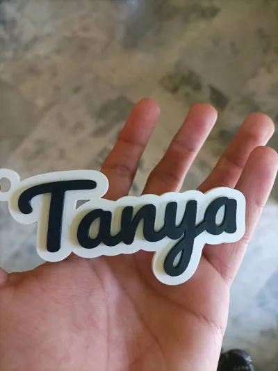 Customizable Text Keychain by Arte3D MakerWorld: Download Free 3D Models