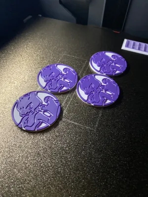 Mewtwo Pokemon Coin (Modern Style) by joeythatoneguy MakerWorld ...