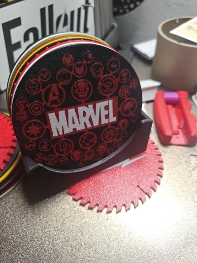 Marvel Superheroes coaster by jakubhroch - MakerWorld