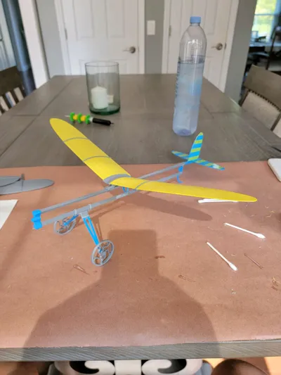 Wind-up Airplane "Wespe" by Arty_SC MakerWorld: Download Free 3D Models