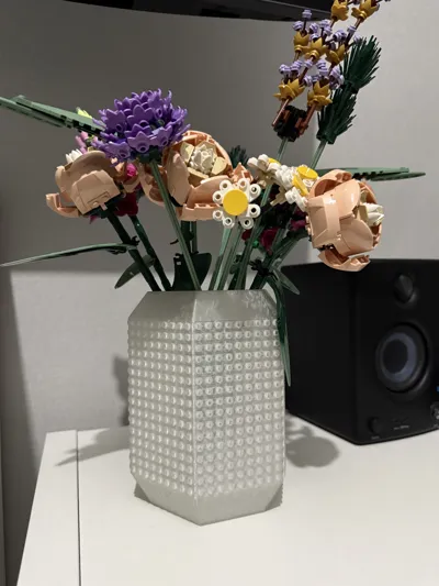 Lego_brick compatible vase by ale_elli MakerWorld: Download Free 3D Models
