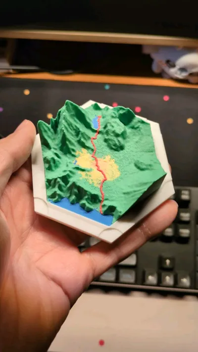 Hiking and Cycling Map Generator | TrailPrint3D by EmGi MakerWorld ...