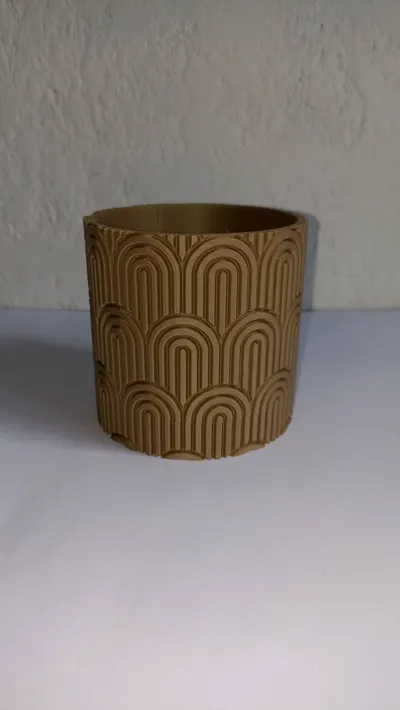 Arc Textured Wall Planter - Art Deco by Nordic Creativa MakerWorld ...