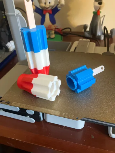Premium Popsicle Chapstick Click Container - Free 3D Print Model ...