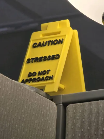 CAUTION OVERSTIMULATED/STRESSED DO NOT APPROACH - Free 3D Print Model ...