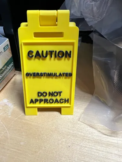 CAUTION OVERSTIMULATED/STRESSED DO NOT APPROACH by Jacthiel MakerWorld ...
