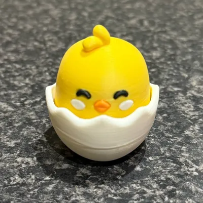 Chick in Egg Fidget Clicker - Keycap Clicker by Kaydee Steed MakerWorld ...