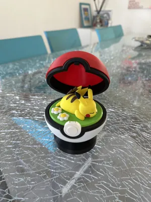 Good night Pikachu~ Poké Ball Music Box - Free 3D Print Model - MakerWorld