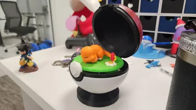 Good night Pikachu~ Poké Ball Music Box by 洞洞脑子研造社 MakerWorld: Download ...