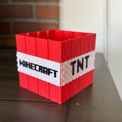 Minecraft Movie TNT PopCorn Bucket by Astro Factory MakerWorld ...